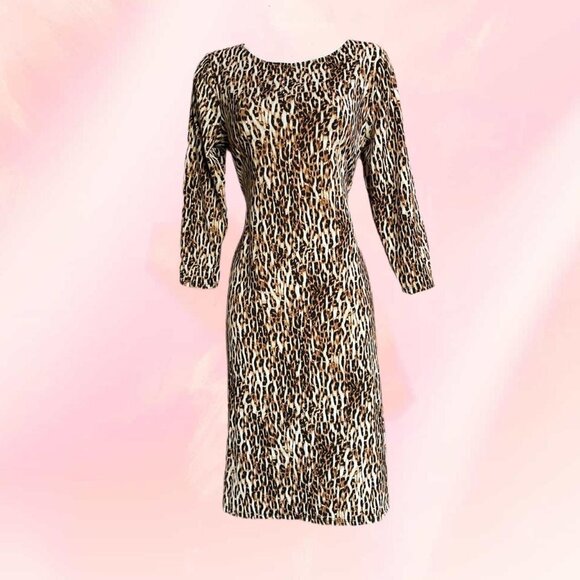 Tiana B. | Dresses | Y2k Tiana Leopard Print Midi Dress | Poshmark